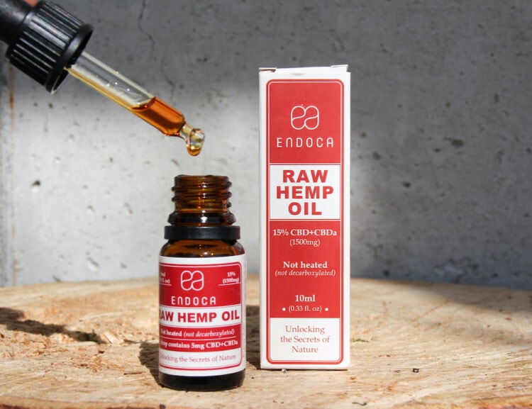 Endoca Raw Hemp Oil 15% - Nutzhanfprodukte international